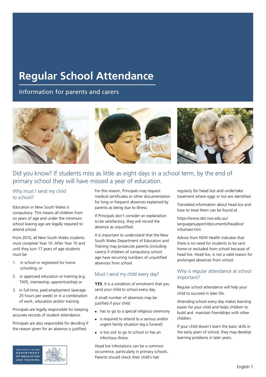 Bass High Learning Support Team: Regular School Attendance ...