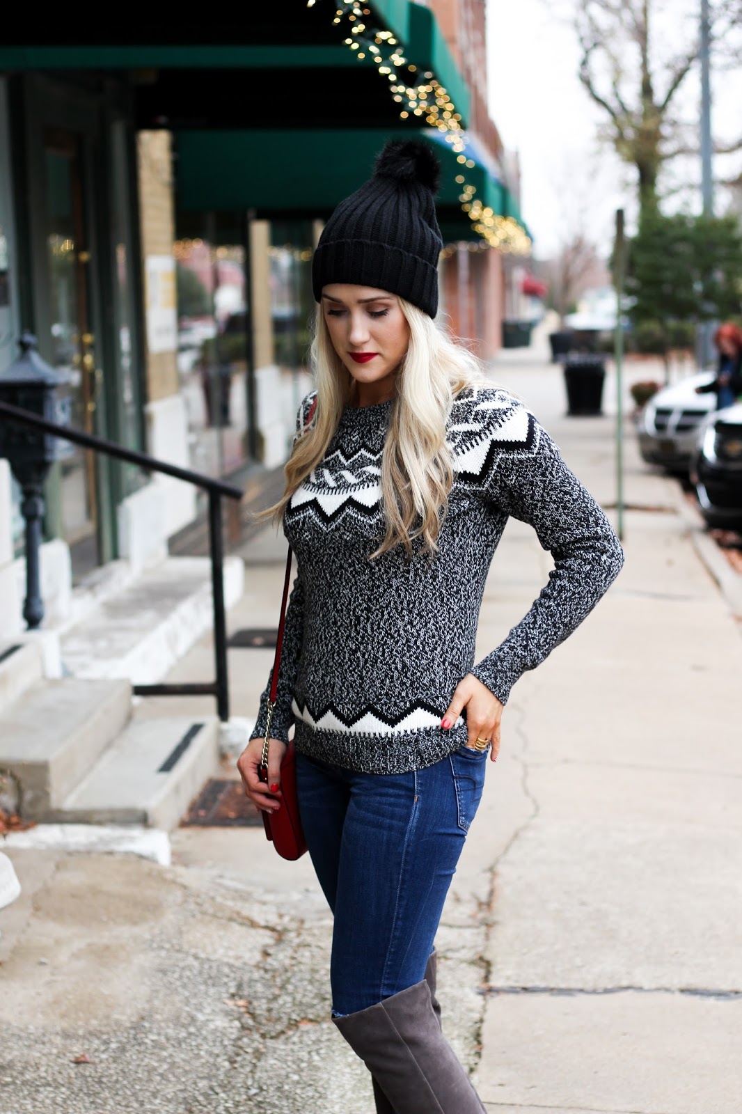 The Blue Diamond: Classic Fair Isle Sweater