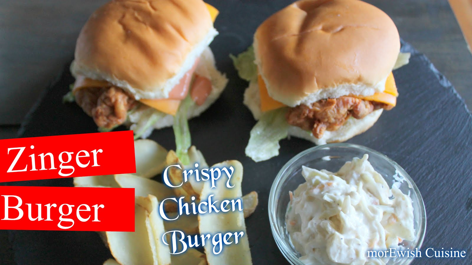 morEwish Cuisine by Mahwish: Crispy Chicken Burger aka زنگر برگر Zinger ...