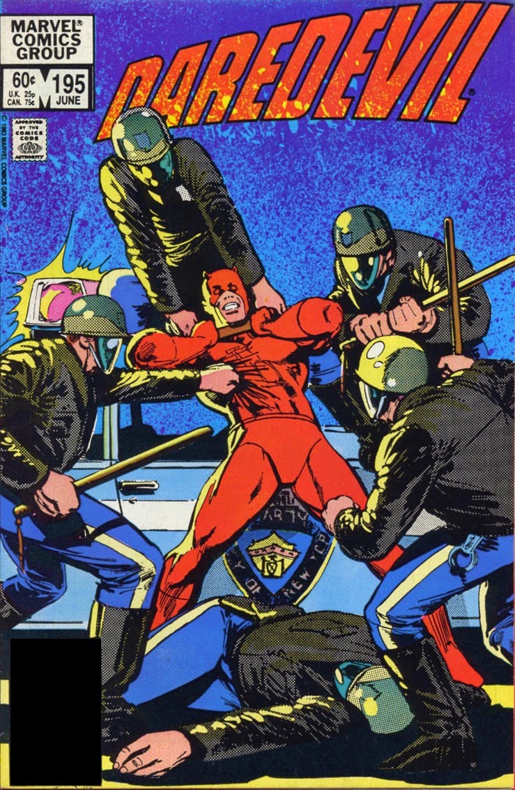Marvel Comics of the 1980s: 1982 - Anatomy of a Cover - Daredevil #195