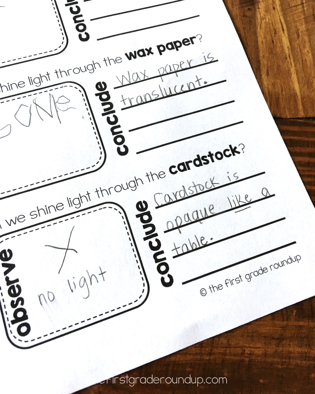 light science experiments and activities for first grade - The First ...