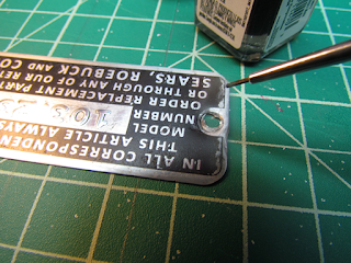Recreating Model Number Label with Laser Decal: Craftsman King-Seeley ...