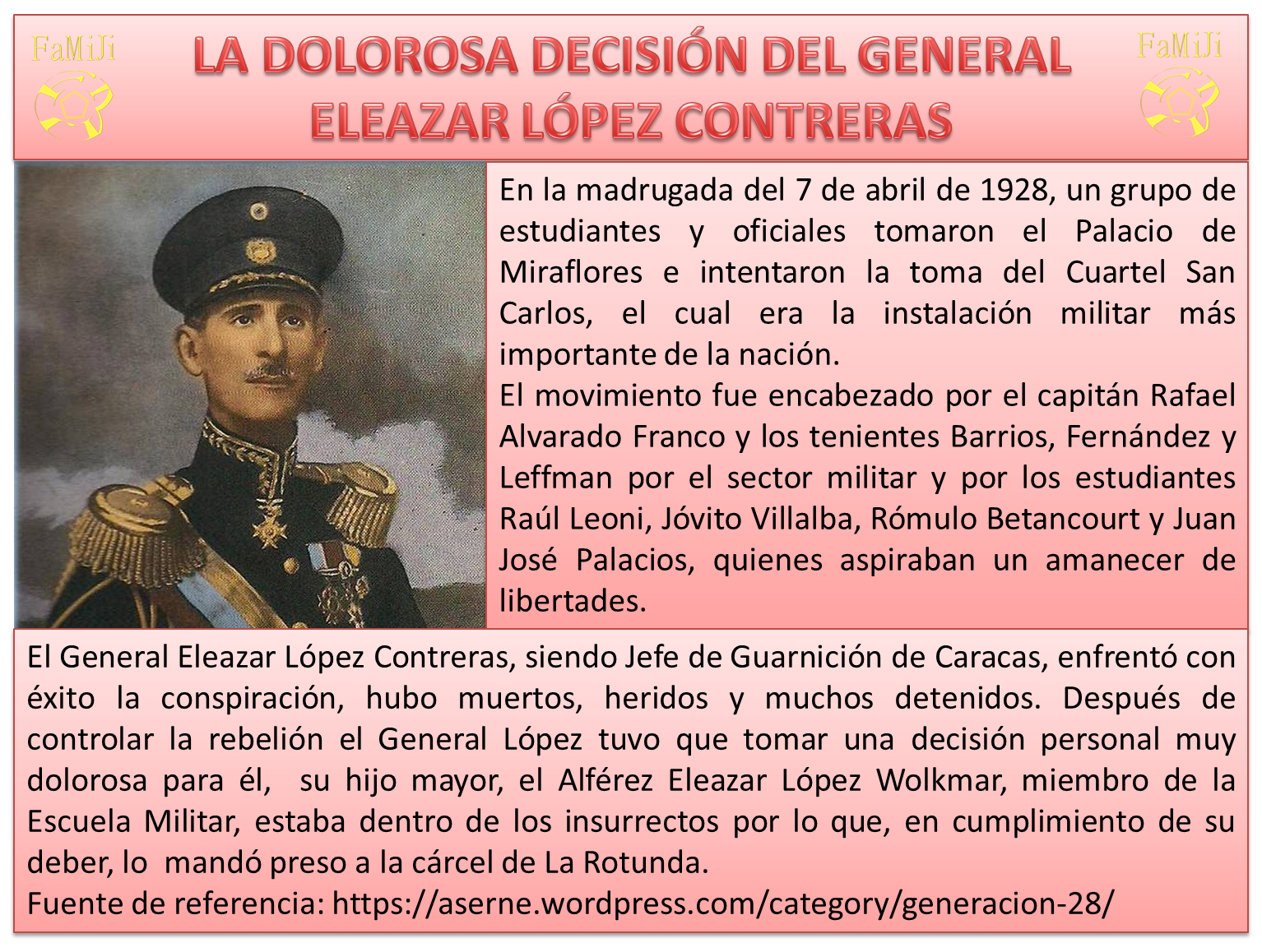 De los Principios y Valores que quedaron atrás: ELEAZAR LÓPEZ CONTRERAS ...