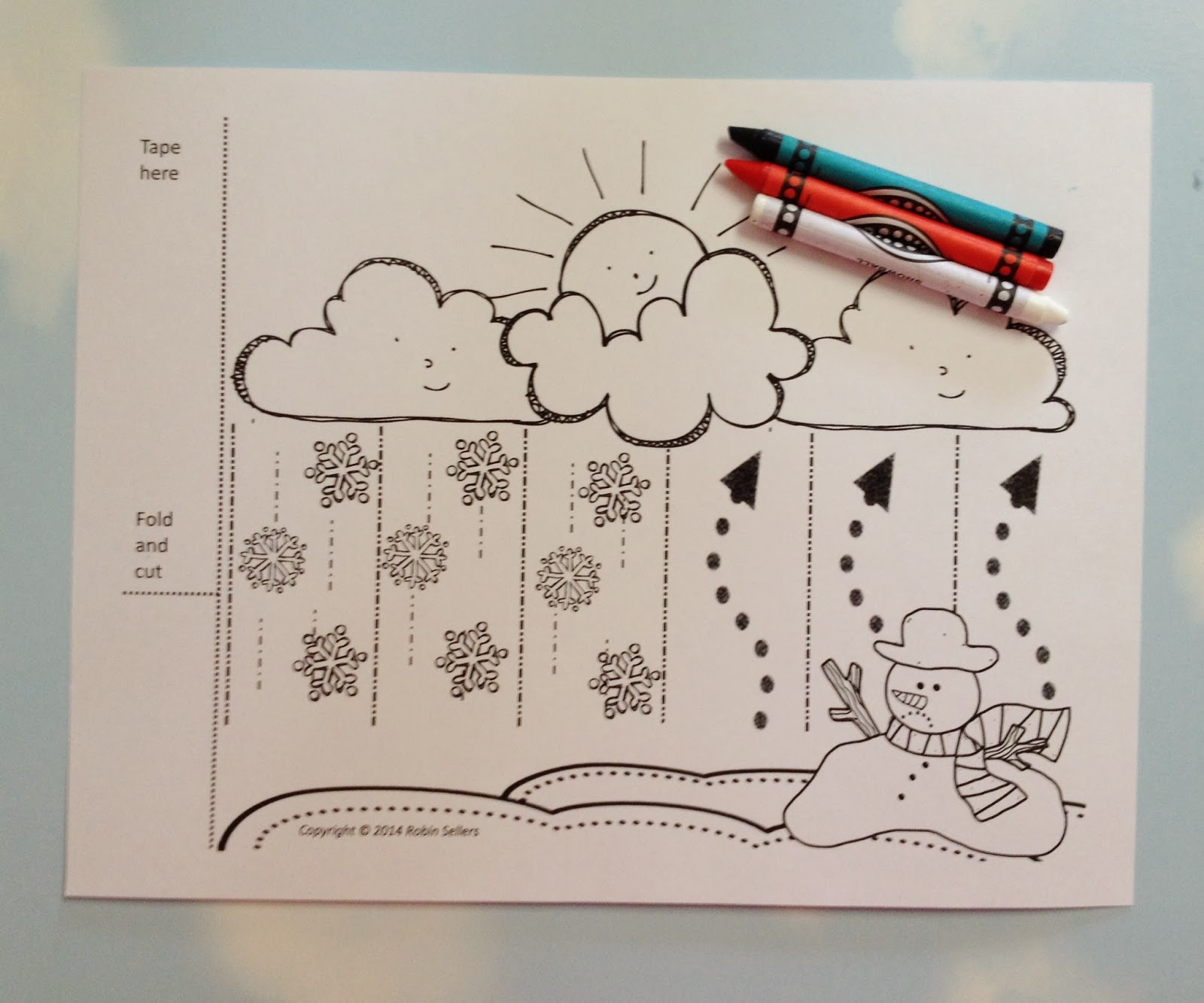 Sweet Tea Classroom: Snow Cycle Craft - - A Frozen Water Cycle for Kids--