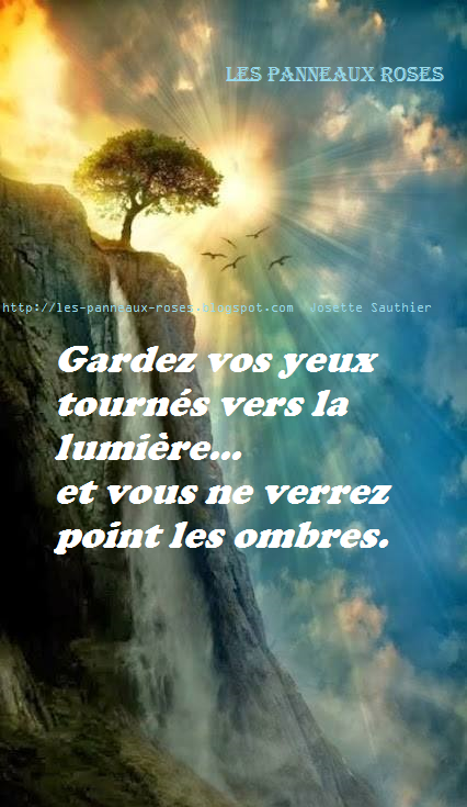 Les Panneaux Roses Citation Sur La Lumière