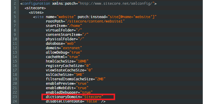 Sitecore Sources: Sitecore Dictionaries