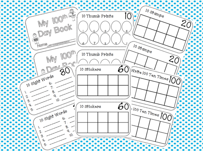 Kindergarten Kids At Play: 100th Day of School Resources and Some Fab ...
