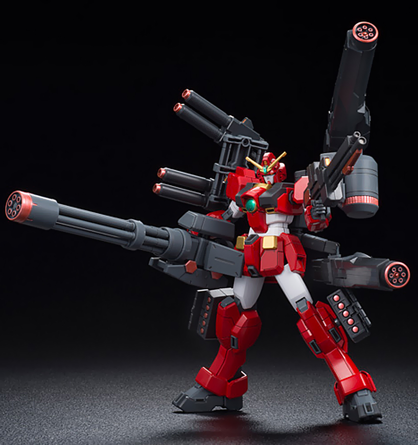 GUNDAM GUY: HG 1/144 Leopard Da Vinci + Build Custom Giant Gatling ...