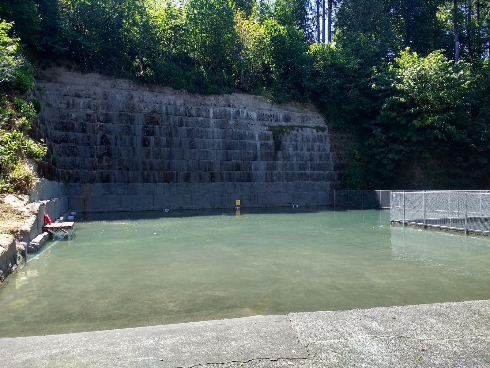A different kind of rain: Tenino Quarry Pool
