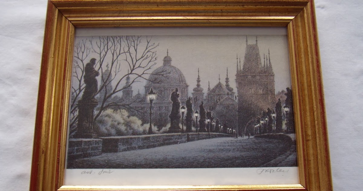 Private art collection: The Charles Bridge, Prague.
