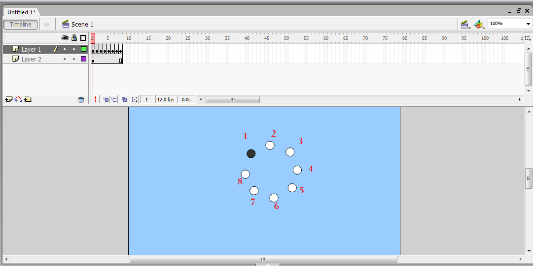 Cara Membuat animasi loading dengan macromedia flas 8 Cara Membuat animasi loading dengan macromedia flas 8