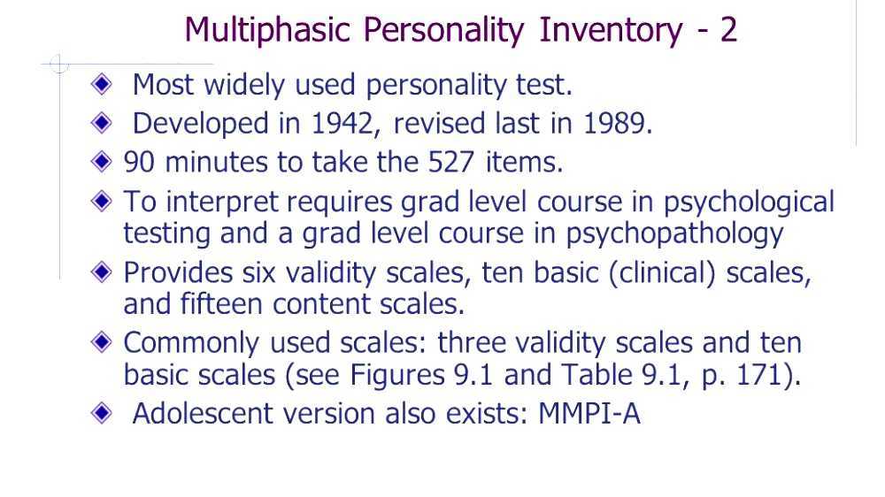 Personality Assessment Inventory
