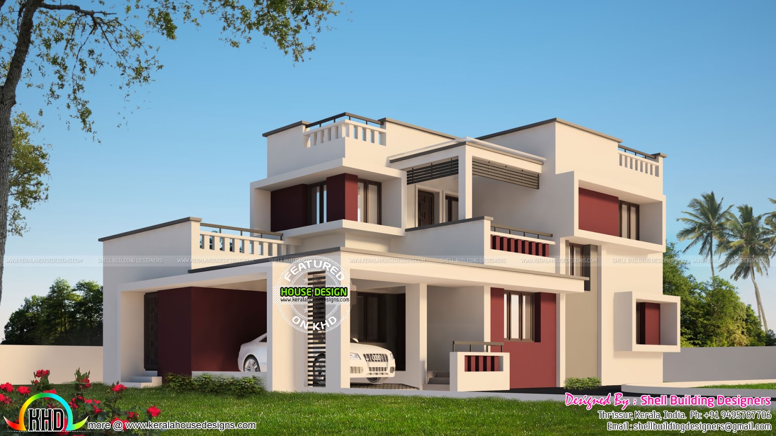 Box type modern home - Kerala Home Design and Floor Plans - 9K+ Dream ...