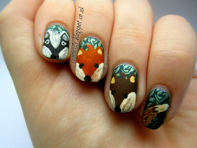 Cambridge Nails: 33DC Woodland Animals