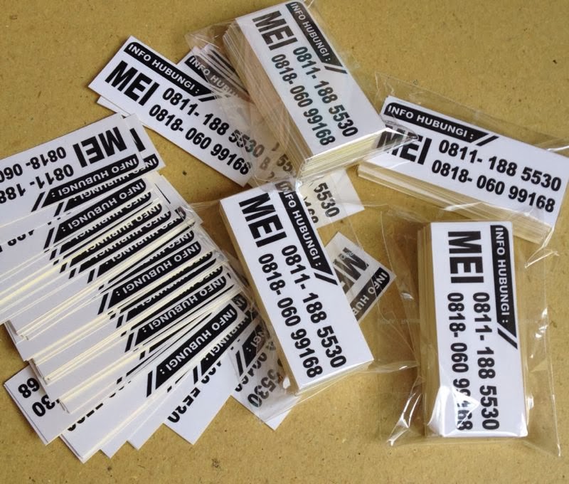 Sticker-Labelku: Sticker Hasil Cetak