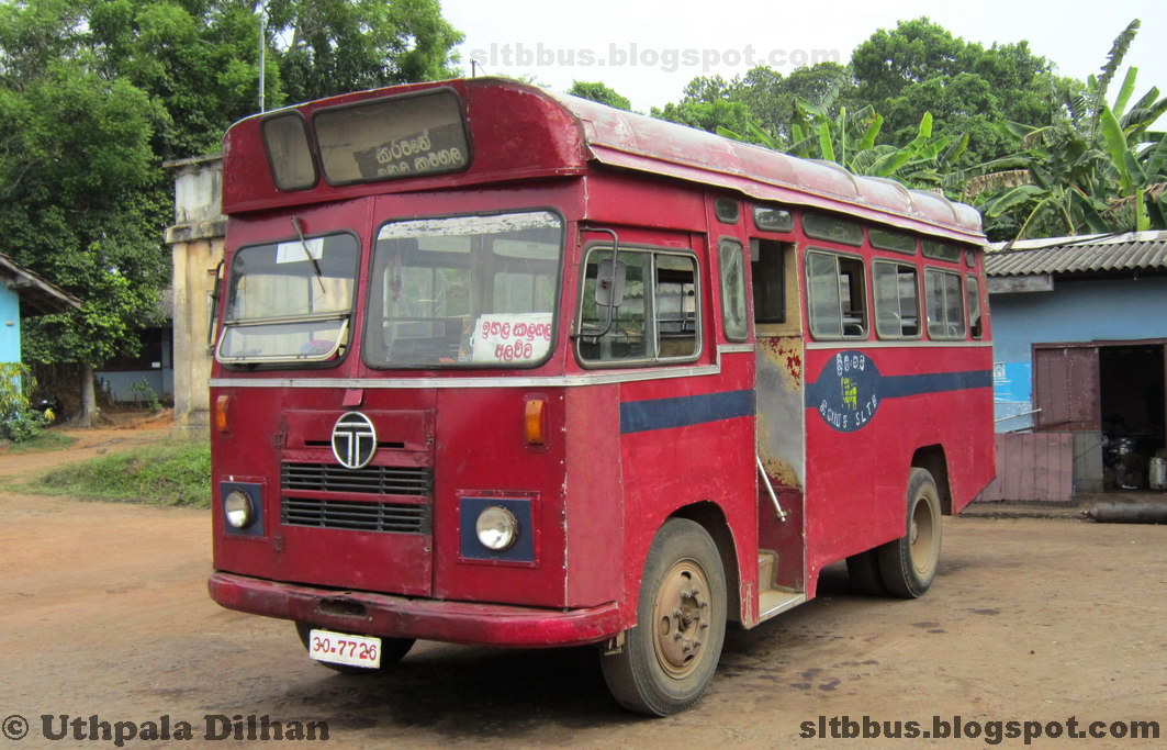 SLTB buses - ශ්‍රී ලංගම බස්: SRILANGAMA bodied TATA LP 1210/36 bus from ...