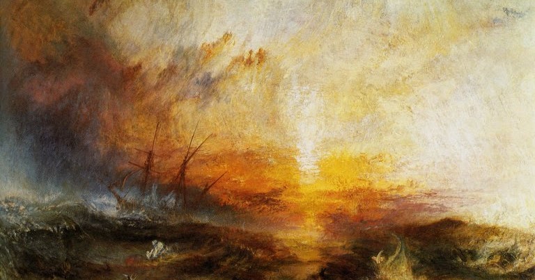 Slave Ship Joseph Turner Ship Slave Painting Dead Dying Slavers Typhoon ...