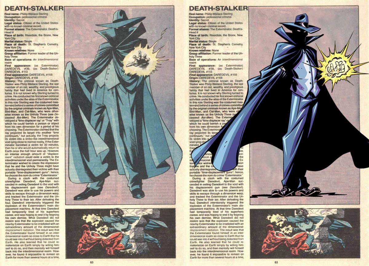 The Official Handbook to the Marvel Universe - REDUX Edition: DEATH ...