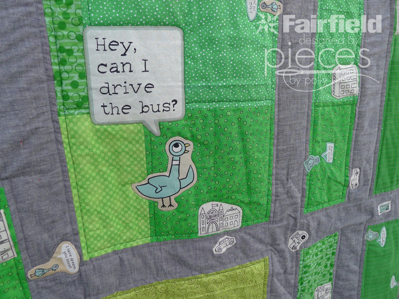 Pieces by Polly: "Don't Let the Pigeon Drive the Bus" Quilt Tutorial