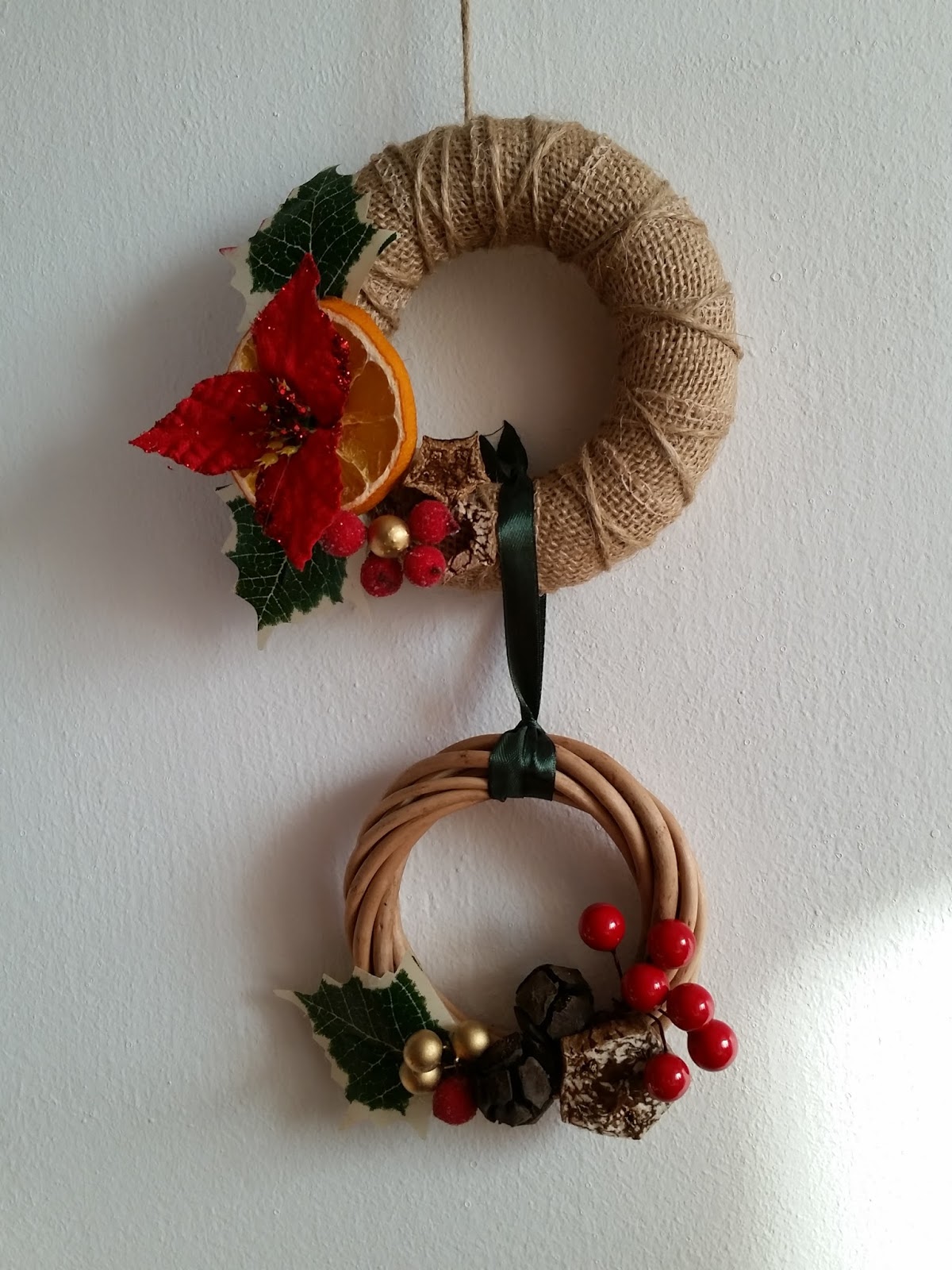 My Handmade World: Coronite de Craciun