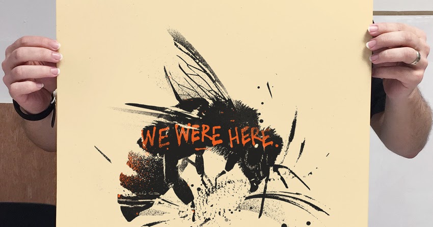 INSIDE THE ROCK POSTER FRAME BLOG: Tes One Bee Aware Art Print