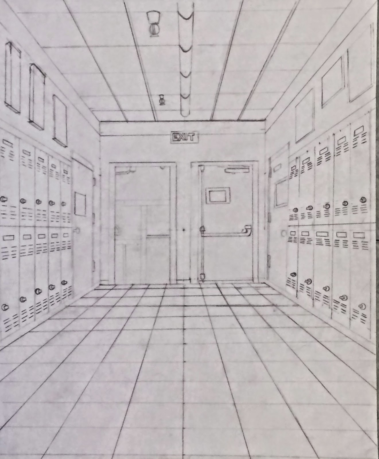 art teach art: One-Point Perspective in the Hallways