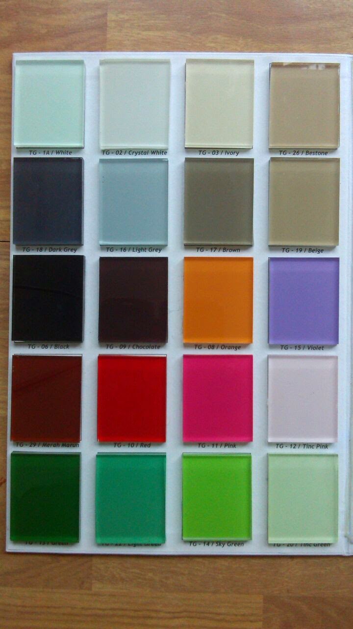 Aplikator "Kaca, Alumunium & ACP": Kaca Warna " Tinctone Glass"