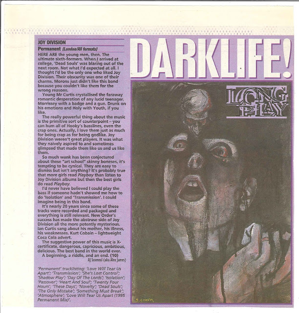 NME Joy Division "Permanent" Review