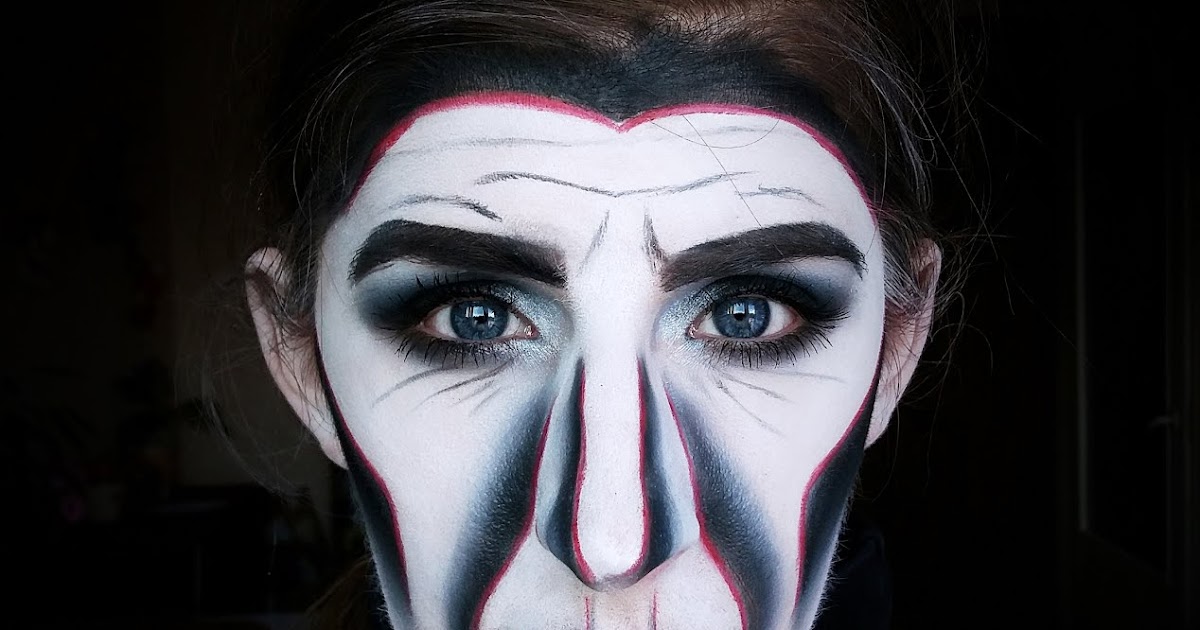 asiamuf: MAKEUP: "White Face in the Dark" - nowa propozycja od @asiamuf