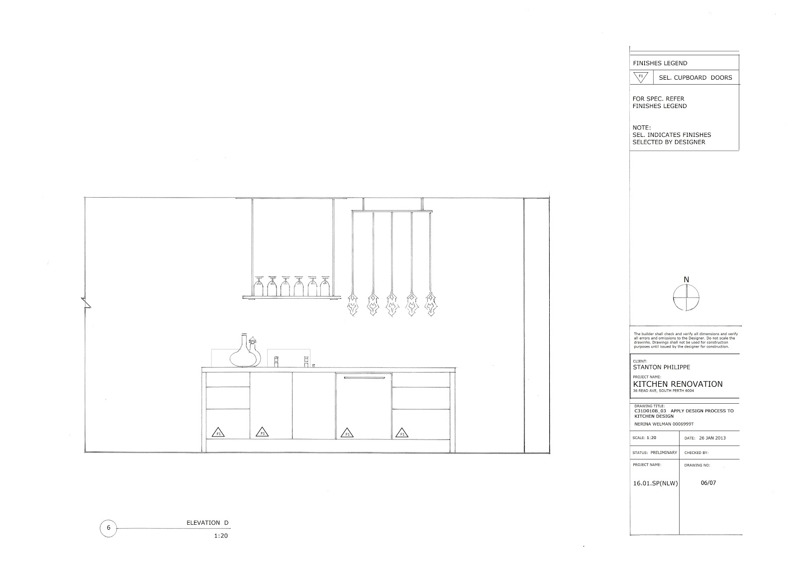 Interiors: Kitchen Design technical drawings