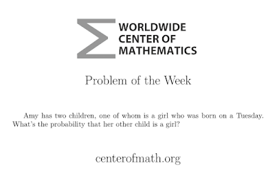 The Center of Math Blog: Problem of the Week