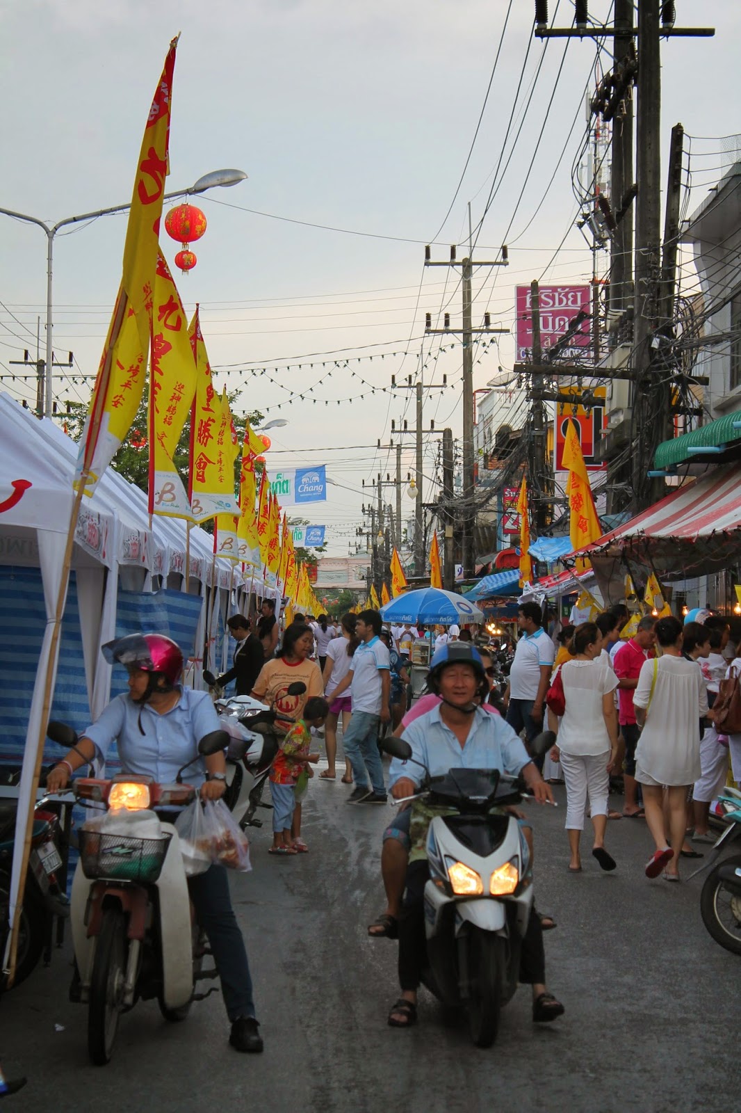 Thailand place to visit: Go Teng Pole Raising - Phuket Vegetarian ...