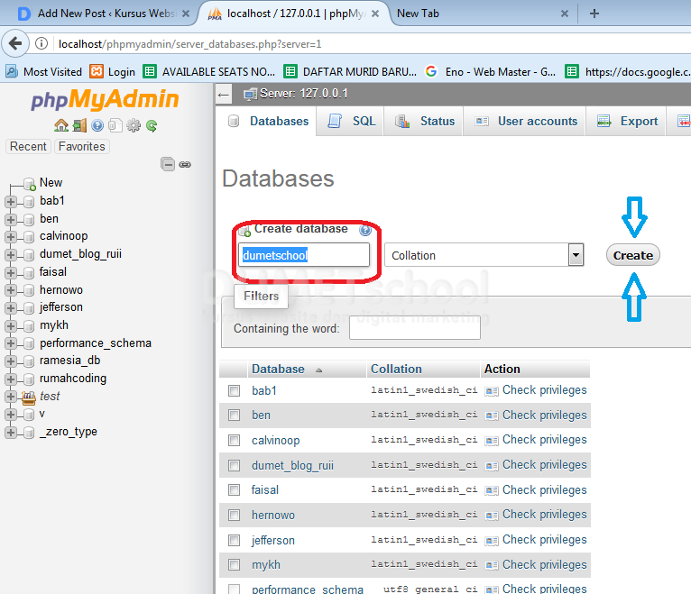 Cara Membuat Database dengan XAMPP ~ Belajar WEB dan Jaringan
