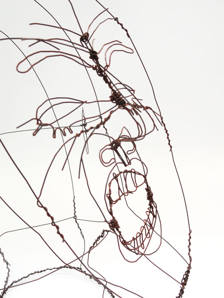 Art At Woodstock: Sculpture: Wire Busts