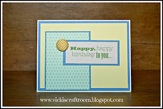 Vicki's Craft Room: Masculine pop up card