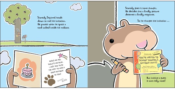 For Immediate Release Reviews - Kids: Scaredy Squirrel Has a Birthday Party