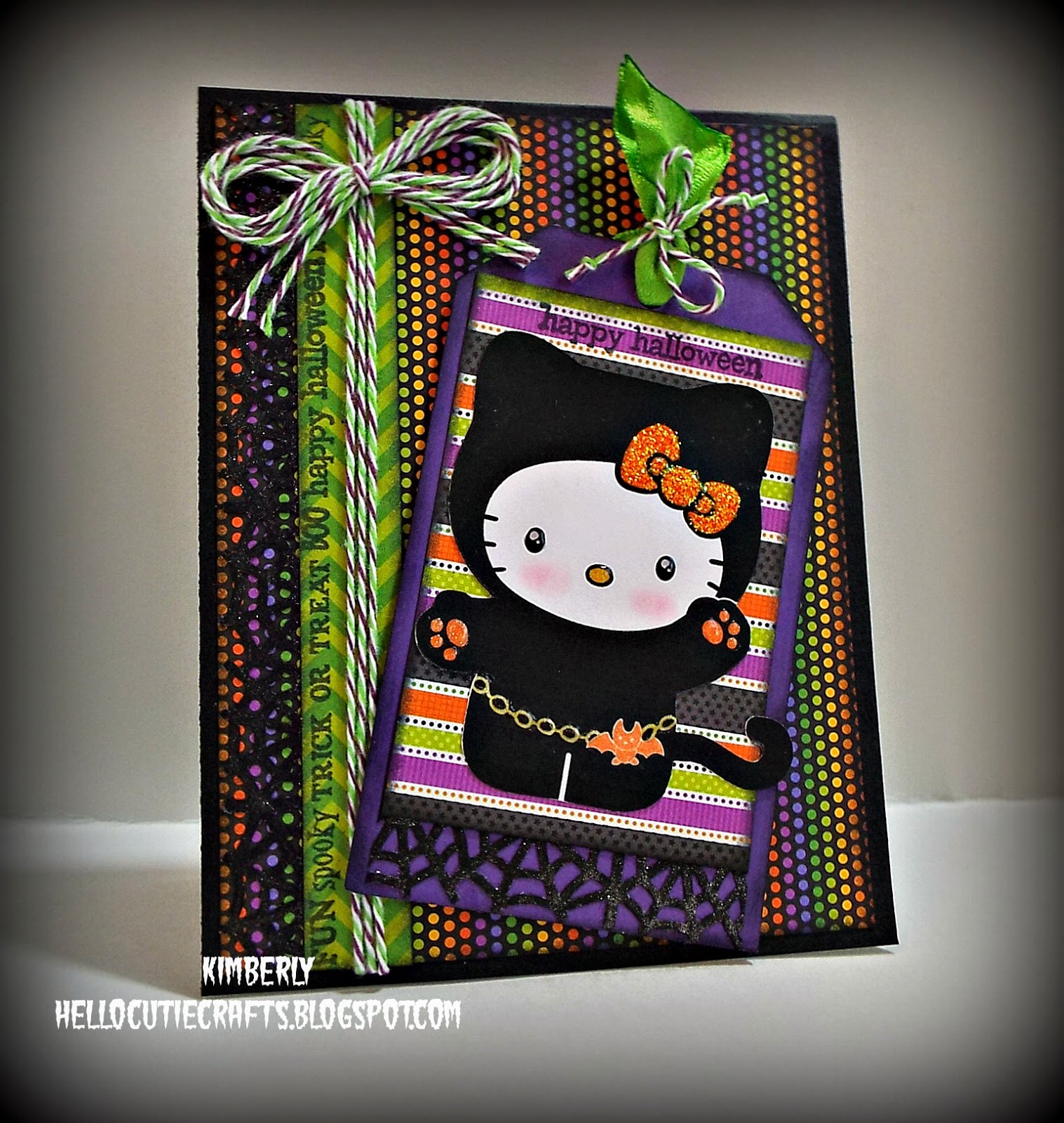 Twine It Up! by Annie's Paper Boutique : A Hello Kitty Halloween card