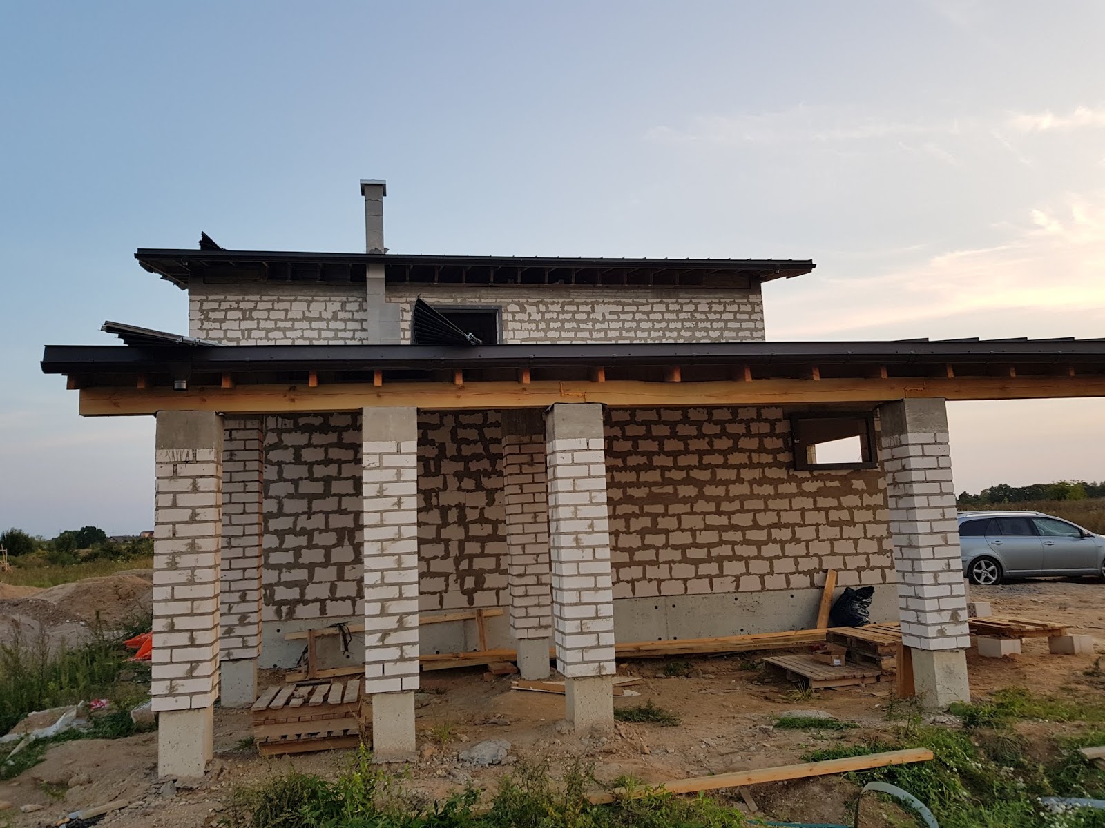 Audriaus ir Rūtos pirmasis namas!: Stogas : Skarda