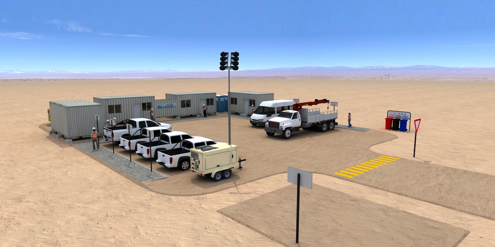 3D PROYECTUAL: Instalación de faena