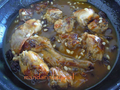 Conejo en salsa agridulce. | Mandarinas y miel