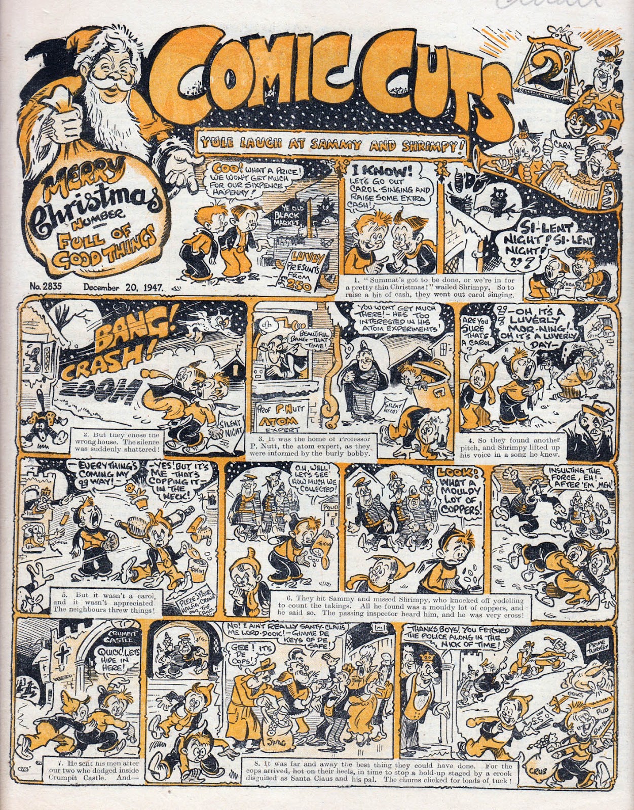 BLIMEY! The Blog of British Comics: Christmas comics: COMIC CUTS (1947)