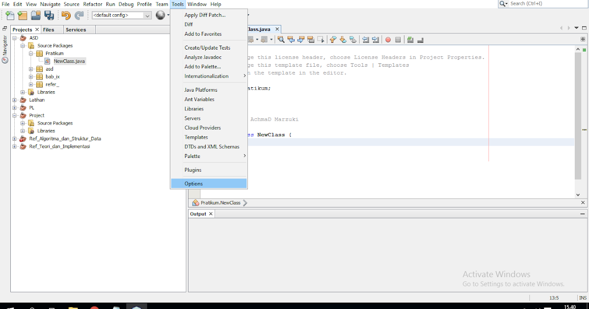 Mengganti Tampilan pada Netbeans | programmer