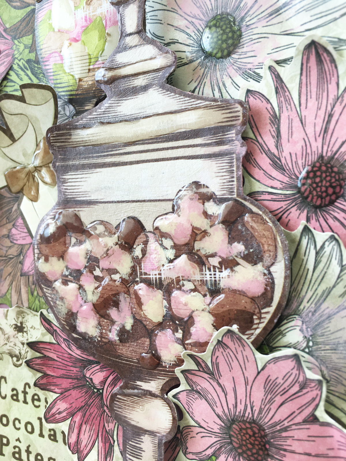 The BoBunny Blog: Sweet Moments Mixed Media Layout!