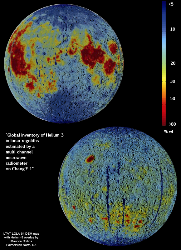 Lunar Pioneer: New map of lunar titanium and Iron presented