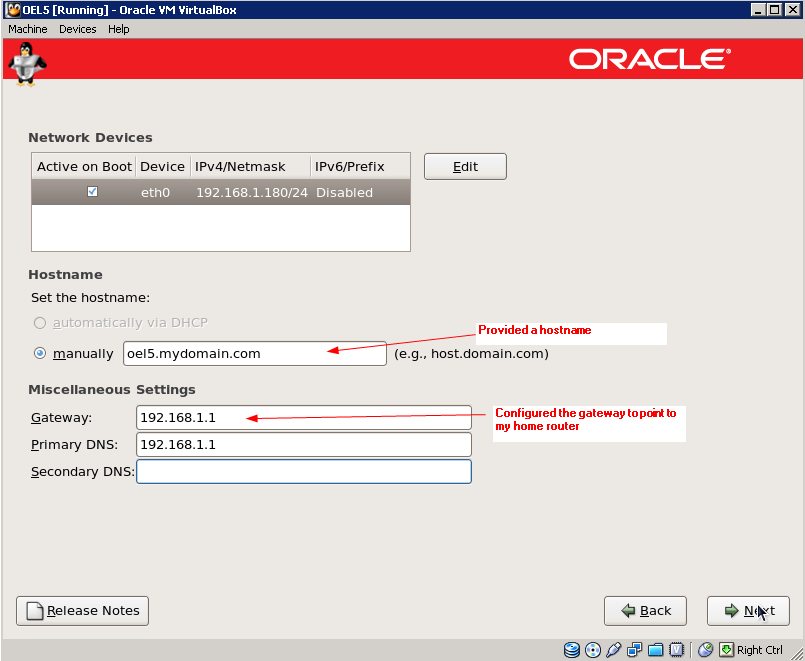 My Oracle Blogs: Installing Oracle Enterprise Linux 5 on VirtualBox 4