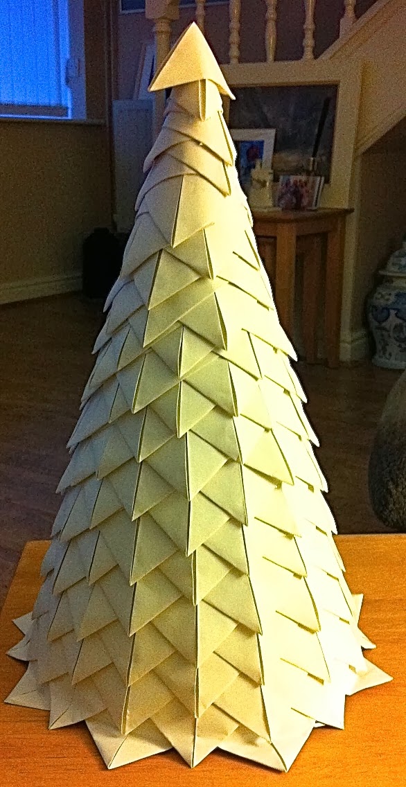 Creative Allsorts: Paper mock-up of Prairie Point Christmas tree