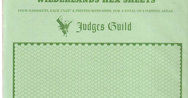 Quag Keep: Judges Guild: Wilderlands Hex Sheets (1st Print - 2nd Release)