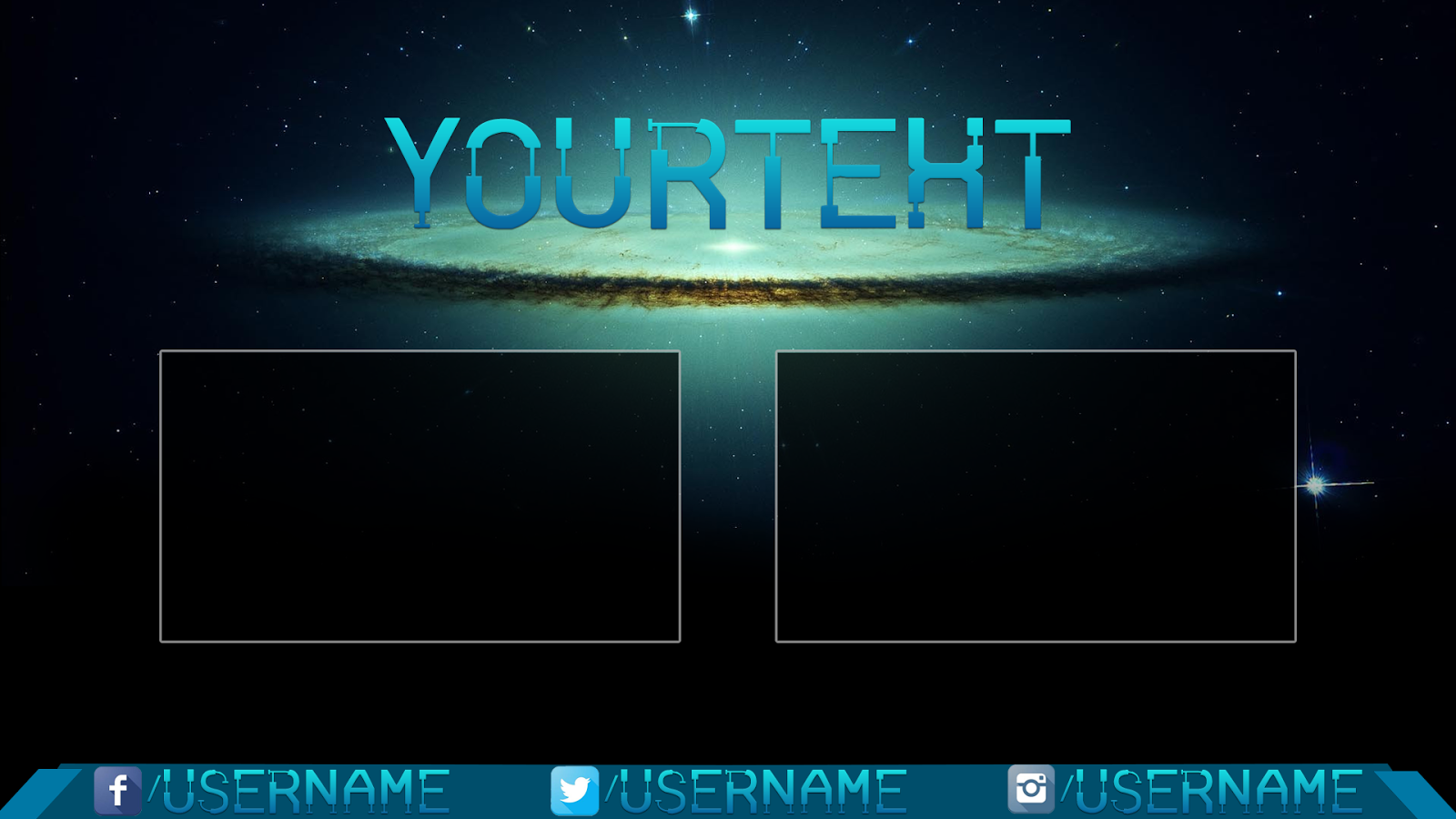 Infinite Galaxy cool outro template || Outro Template #4