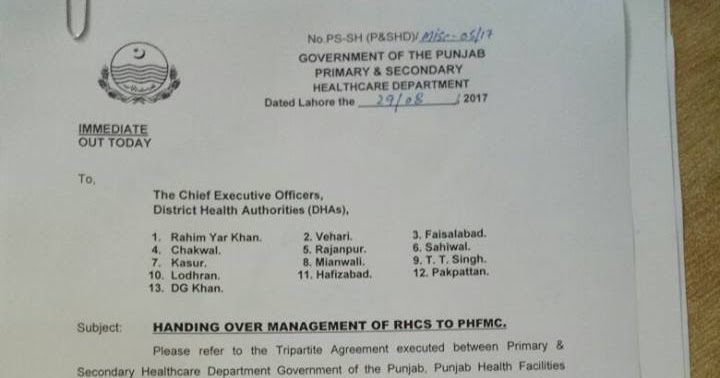 Punjab Health Facilities Management Company