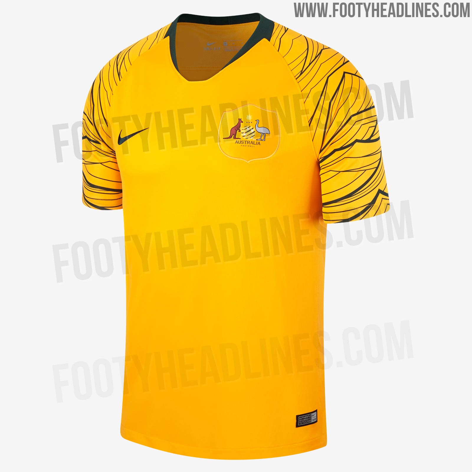 Australia 2018 World Cup Home and Away Kits + Pre-Match Jersey Revealed ...